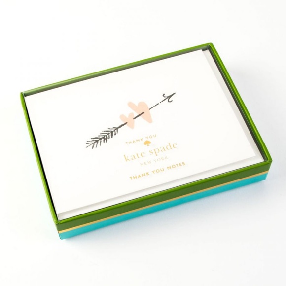 kate spade | Office | Kate Spade Two Hearts Thank You Notes Set Of ...